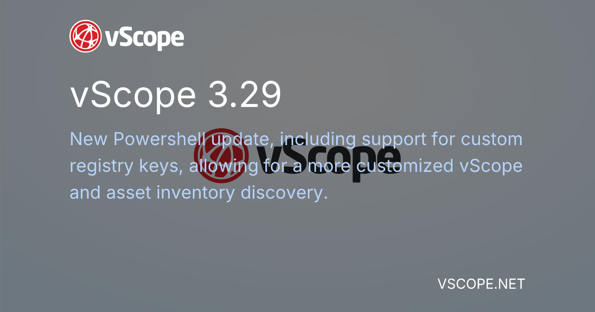 vScope 3.29 | vScope
