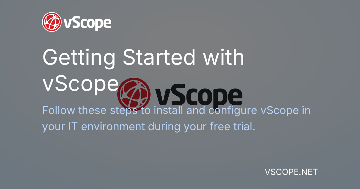 Getting Started with vScope | vScope
